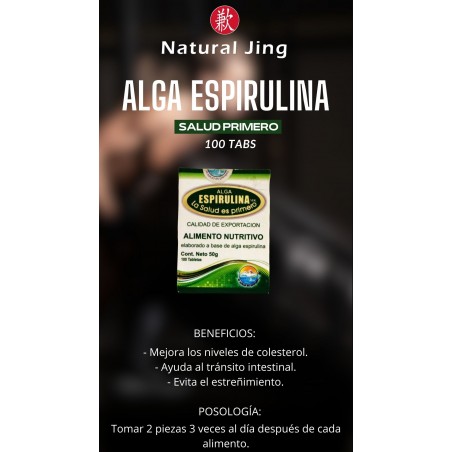 SALUD PRIMERO TABLETAS ALGA ESPIRULINA CON 100