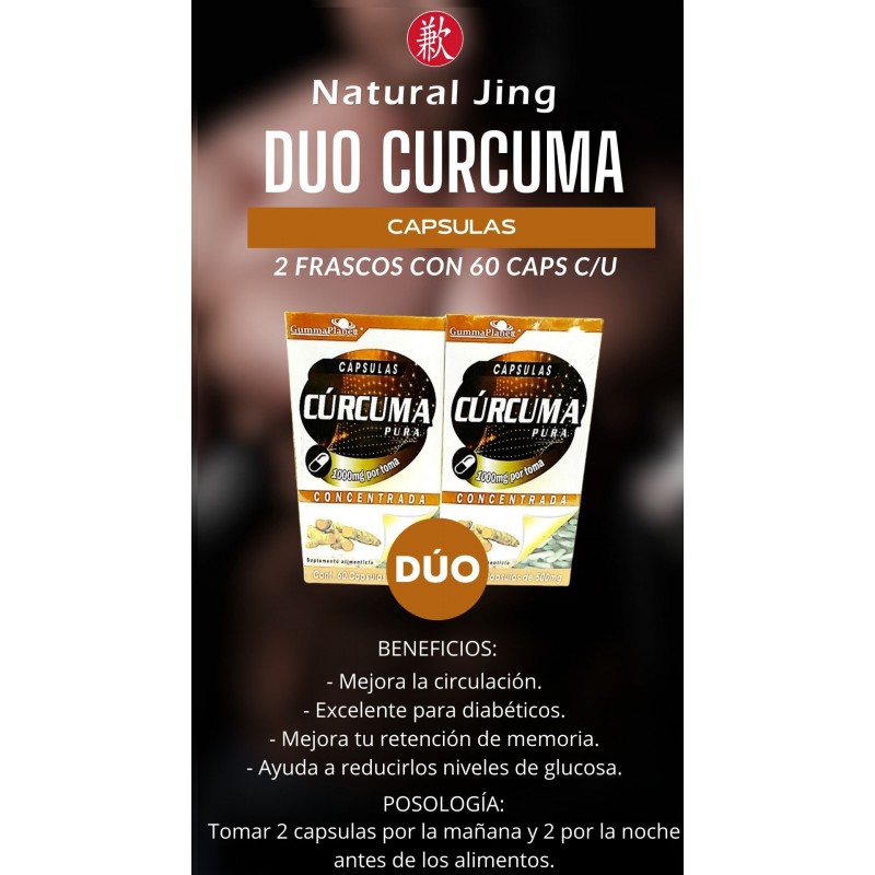 DUO CURCUMA C/60 CAPSULAS DE GUMMA PLANETT