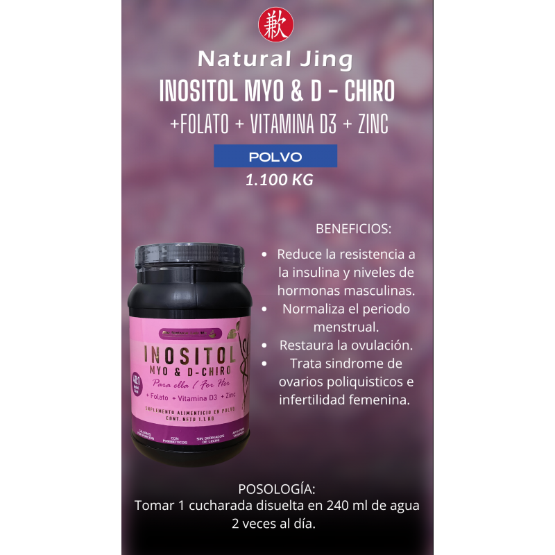INOSITOL & D – CHIRO + FOLATO + VITAMINA D3 +ZINC